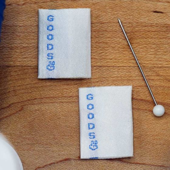 Woven Satin Clothing Label | Satin Embroidered Labels | Custom Woven ...