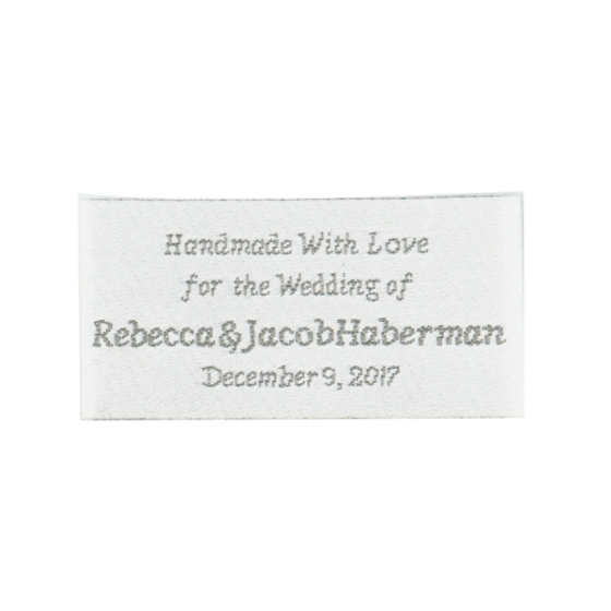 Woven Satin Clothing Label | Satin Embroidered Labels | Custom Woven ...